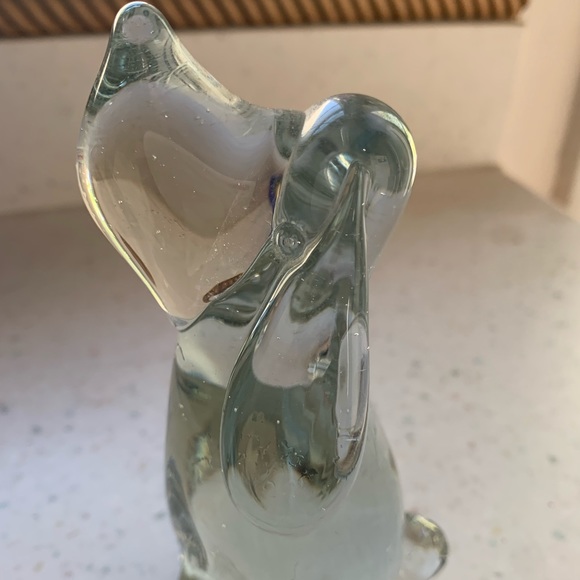Accents | Vintage Glass Dog Blown Glass | Poshmark